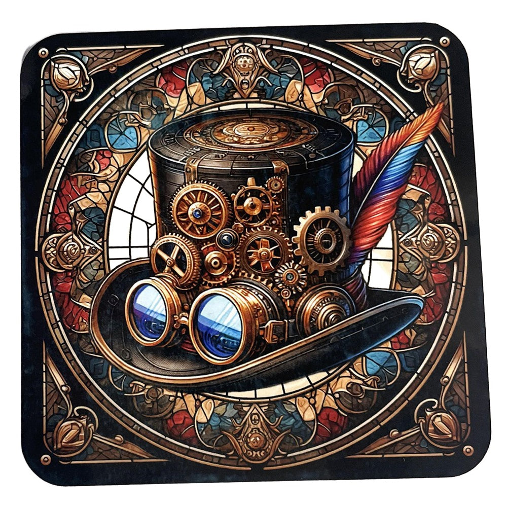 Steampunk Top Hat Coaster Art035 – Angel Clothing