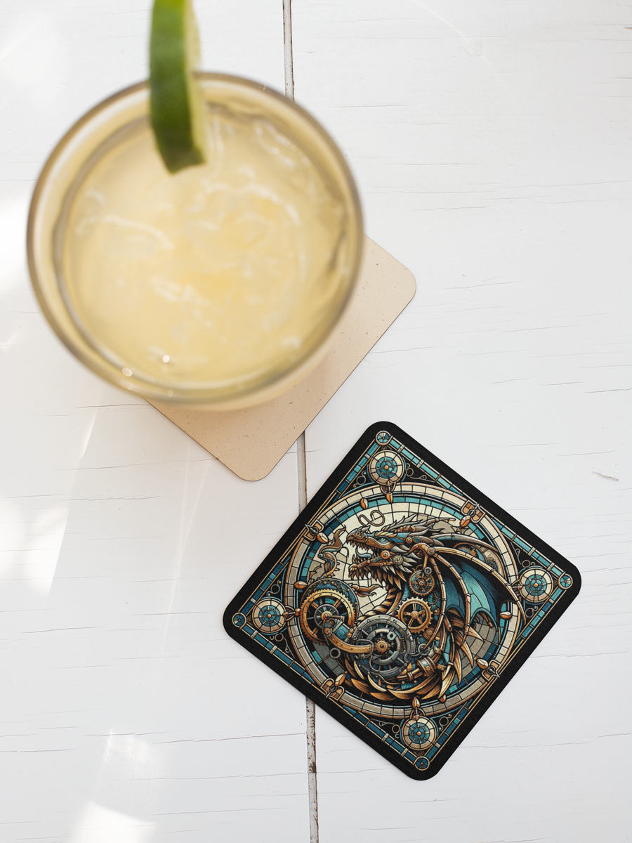 Steampunk Blue Dragon Coaster Art038 – Angel Clothing