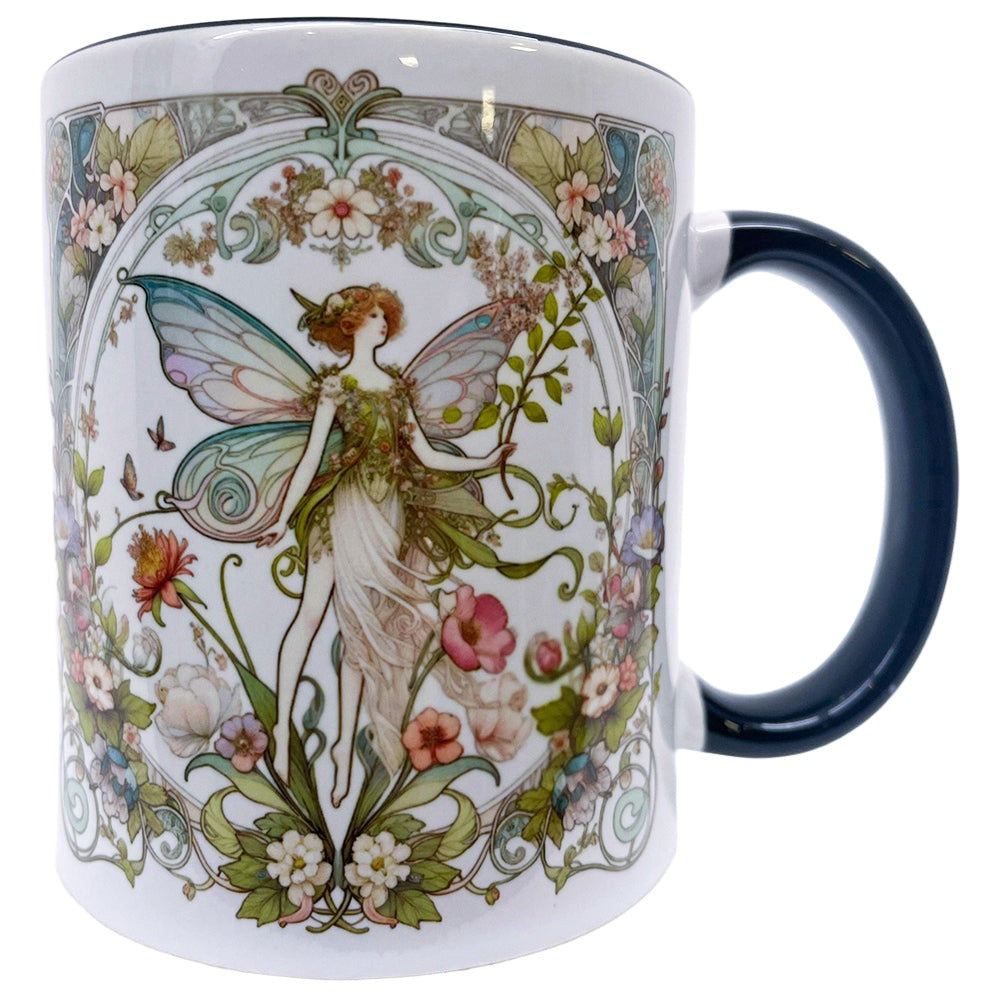 Spring Fairy Mug | Art Nouveau Mug | Angel Clothing