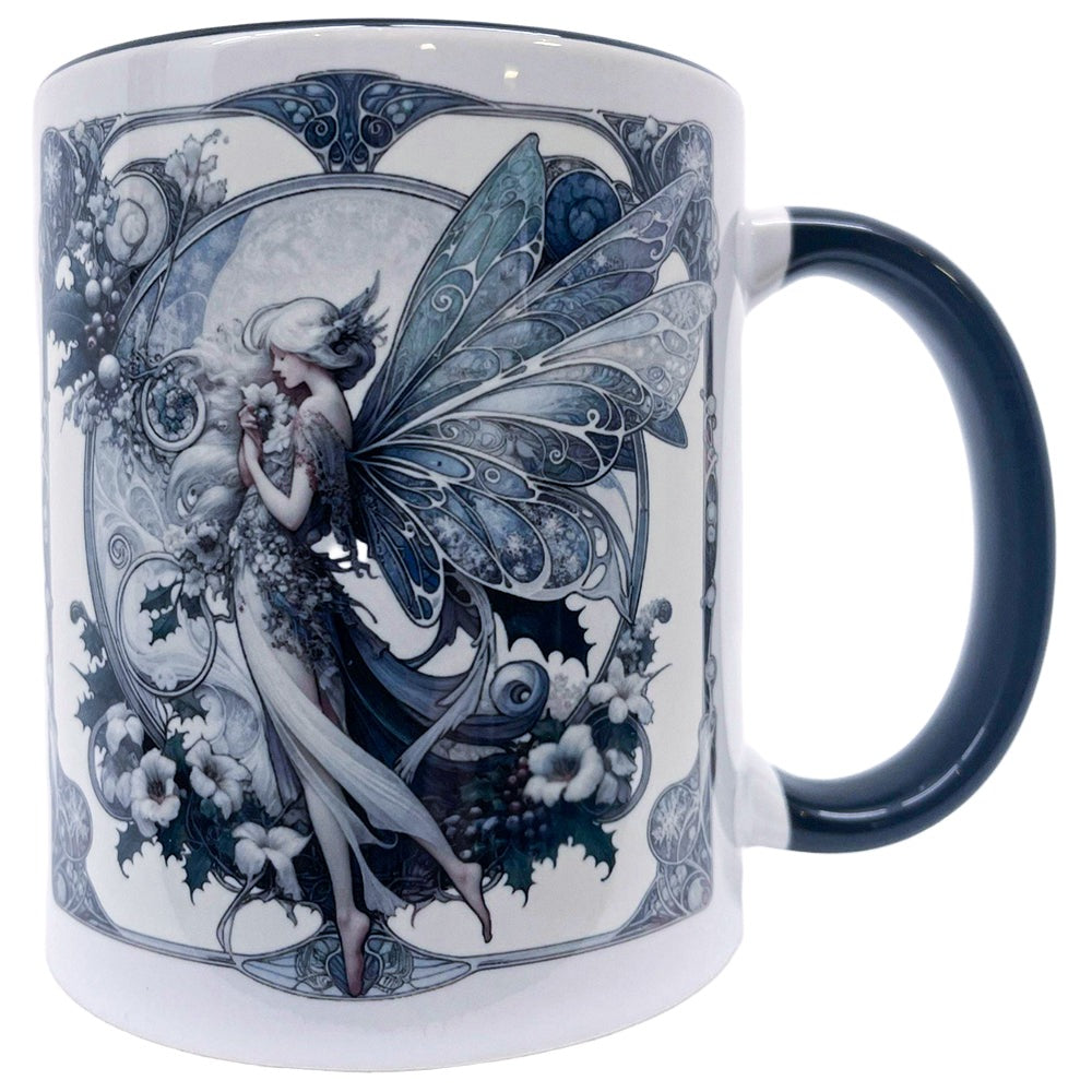Winter Solstice Fairy Mug | Art Nouveau Mug | Angel Clothing