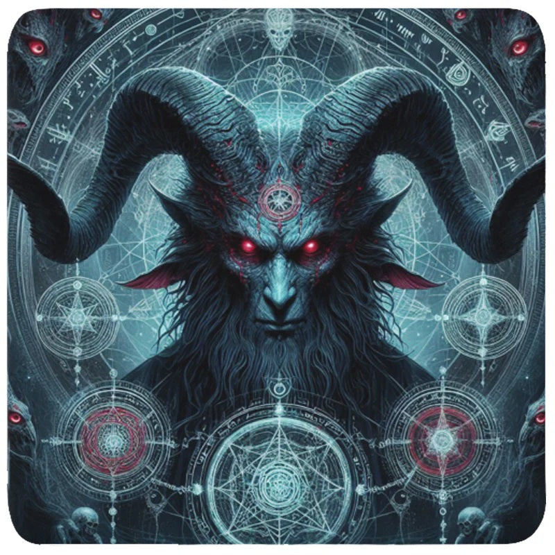 Oakhart Baphomet Coaster Set – Angel Clothing