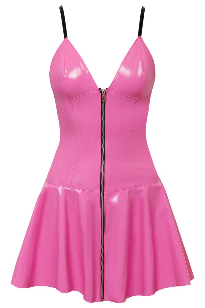 Black Level Pink Vinyl Dress | Angel Clothing