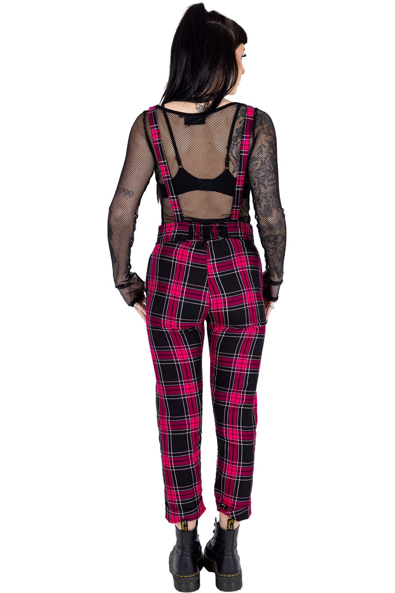 Asha Dungarees Dark Pink – Angel Clothing