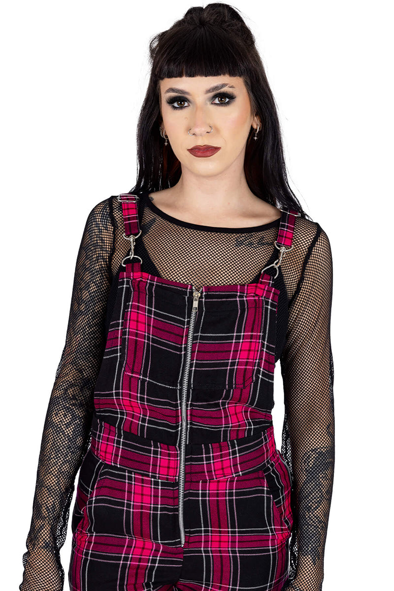 Asha Dungarees Dark Pink – Angel Clothing