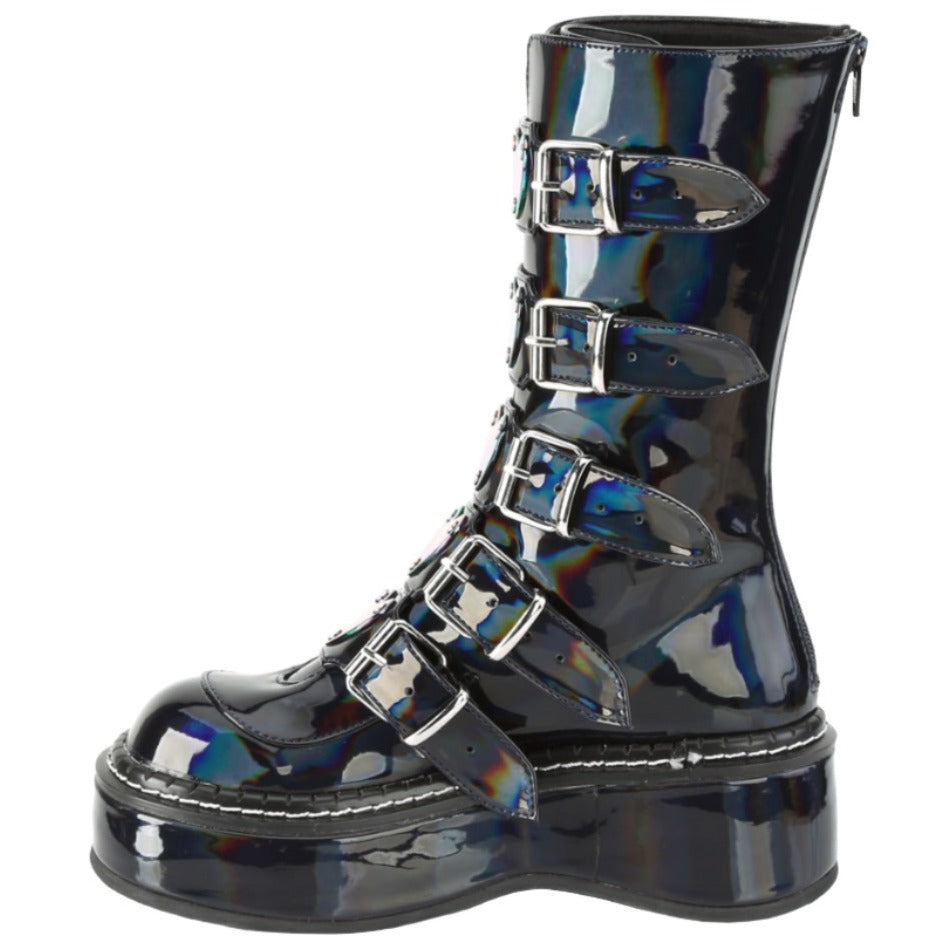 DemoniaCult EMILY-330 Hologram Boots | Angel Clothing