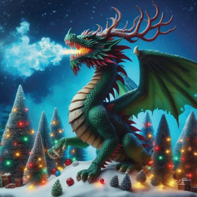 Dragon Christmas Card | Oakhart Industries – Angel Clothing
