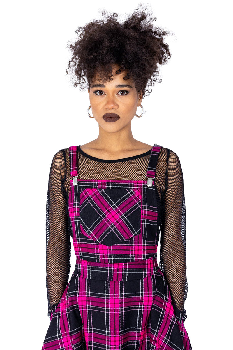 Rockabella Dark Pink Maeve Pinafore Dress – Angel Clothing