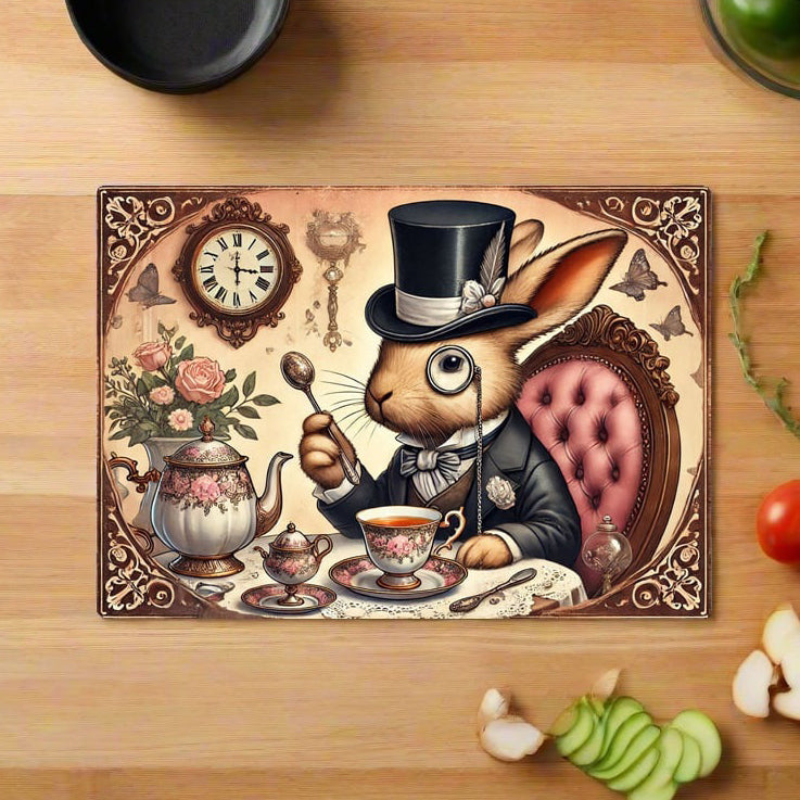 Oakhart Steampunk Rabbit Glass Chopping Board – Angel Clothing