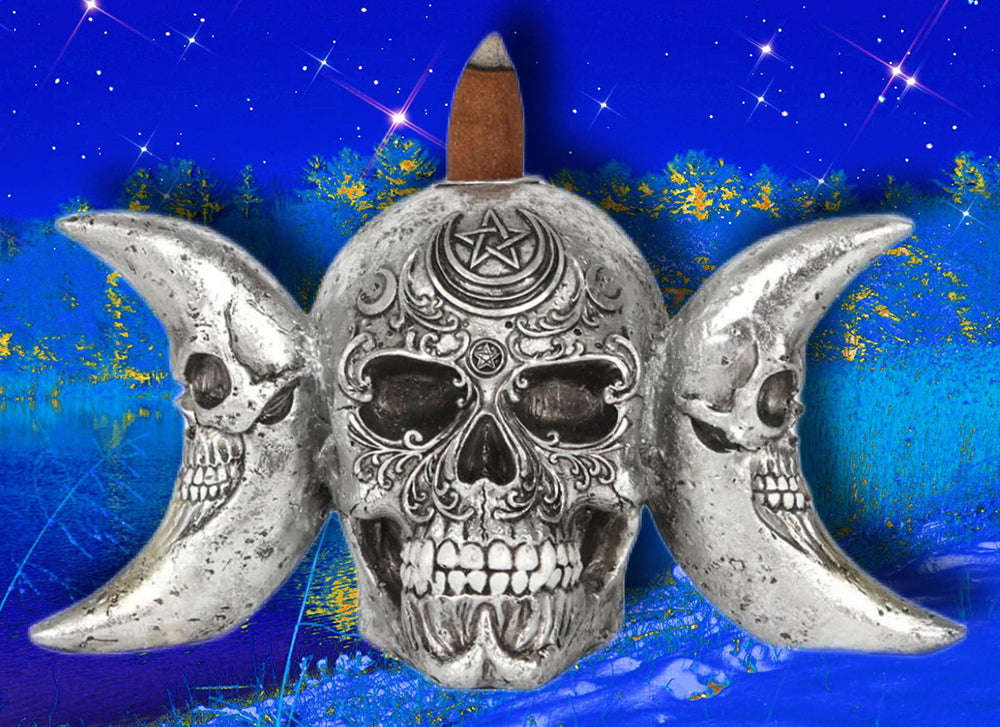 Alchemy Gothic Dark Goddess Backflow Incense Burner | Angel Clothing