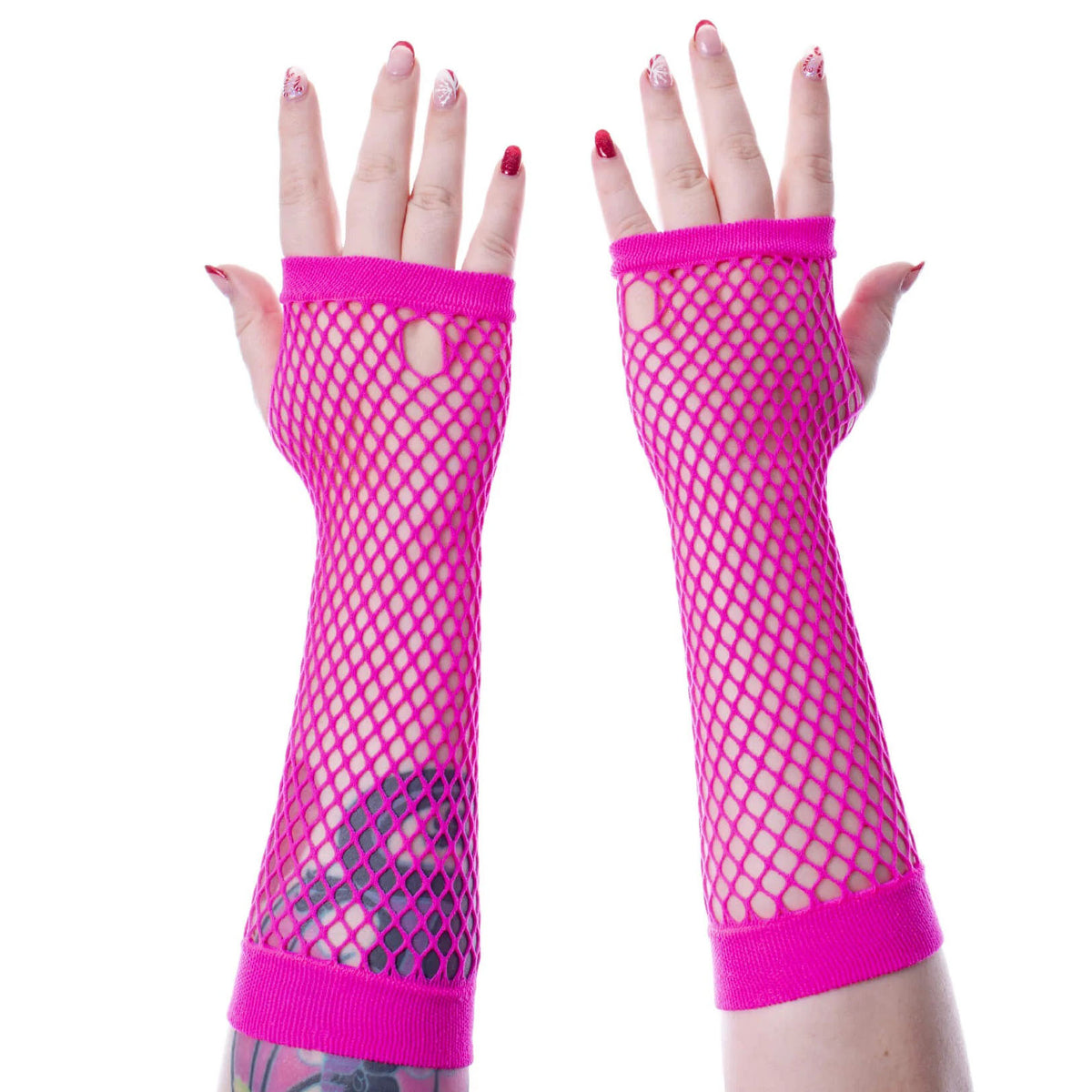Andar Pink Mesh Gloves – Angel Clothing