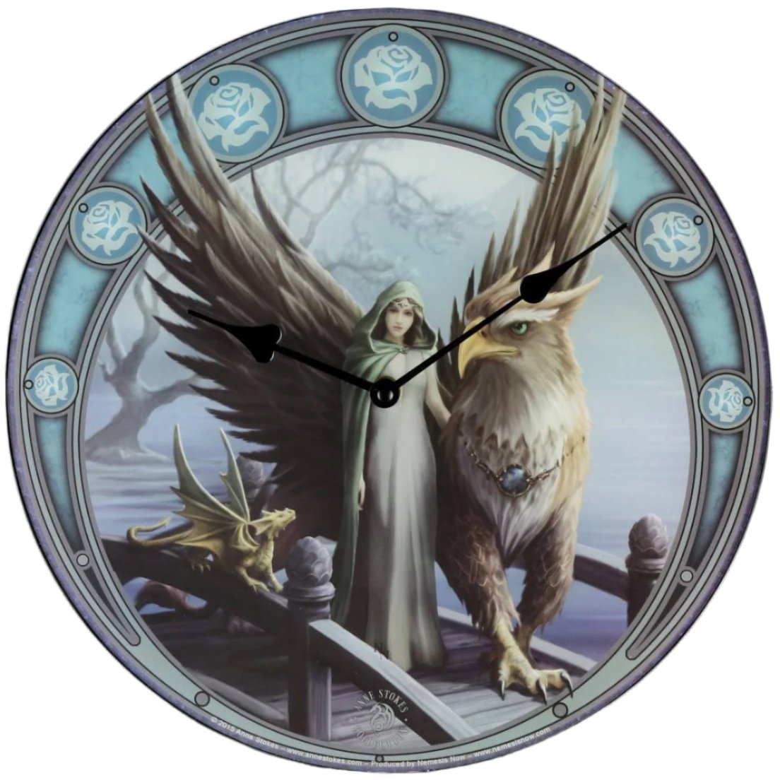 Anne Stokes Realm of Tranquility Clock – Angel Clothing