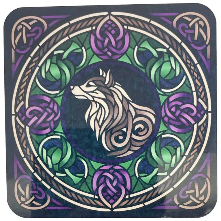 Celtic Knot Wolf Coaster – Angel Clothing