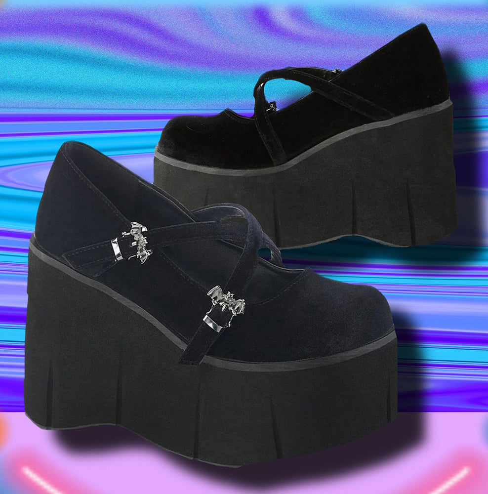 DemoniaCult KERA-10 Shoes Black – Angel Clothing