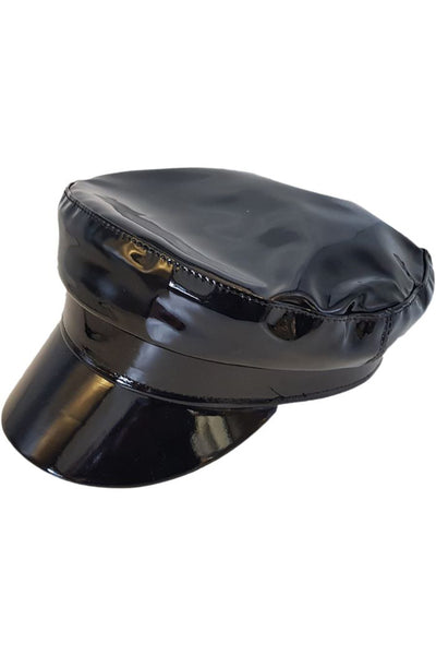 Faux Leather Captains Breton Cap | Angel Clothing