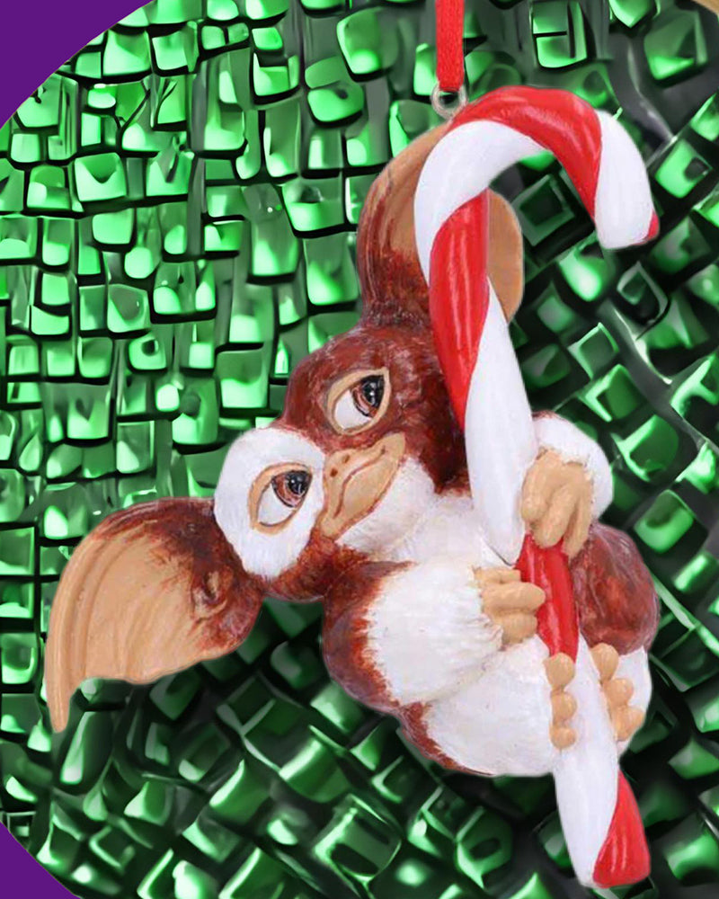 Gremlins Gizmo Candy Cane Hanging Ornament | Angel Clothing