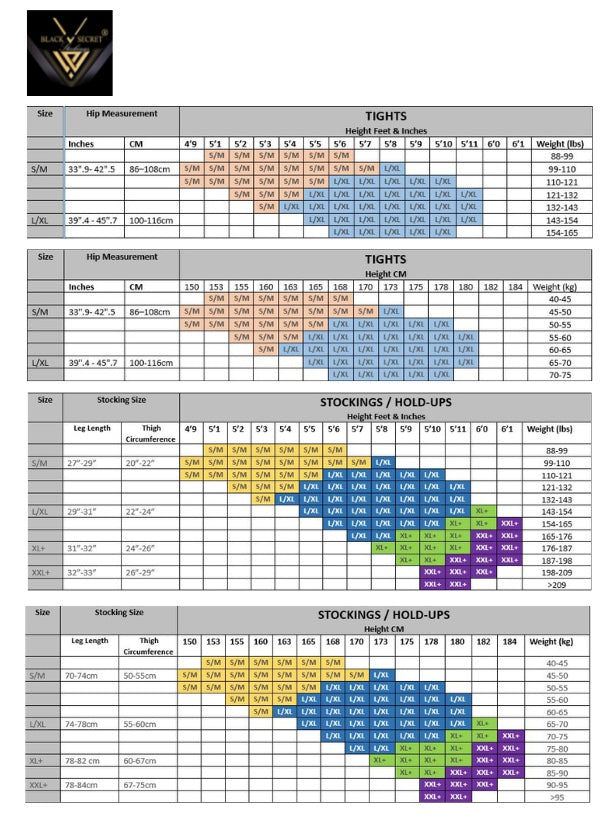 Black Secret BS109 Hold Ups | Angel Clothing