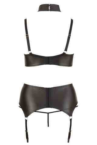 Cottelli Collection Plus Size 3-piece Wetlook Set | Angel Clothing