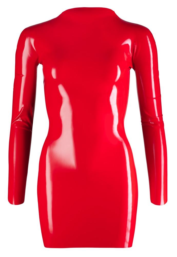 LATE-X Latex Mini Dress Red | Angel Clothing