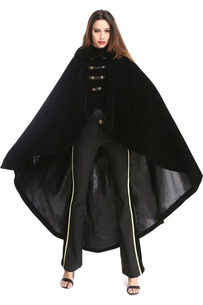 Pentagramme Black Velvet Cape – Angel Clothing