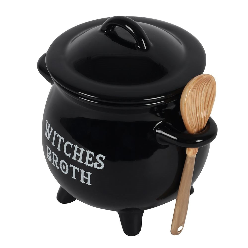 Witches Broth Cauldron Soup Both with Broom Spoon | Angel Clothing