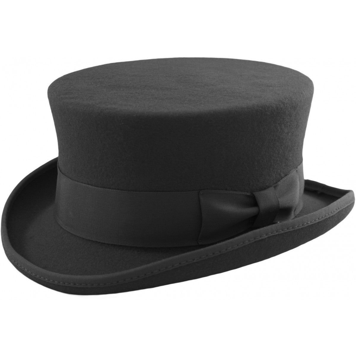 Black Wool Felt Steampunk Dressage Top Hat | Angel Clothing
