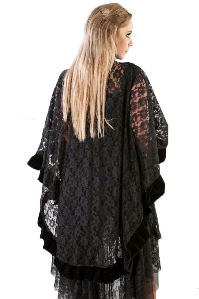 Burleska Black Catherine Cape – Angel Clothing