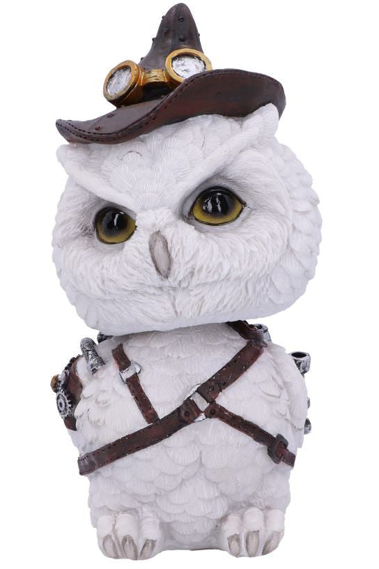 Feathered Inventor Steampunk Owl Bobblehead | Angel Clothing