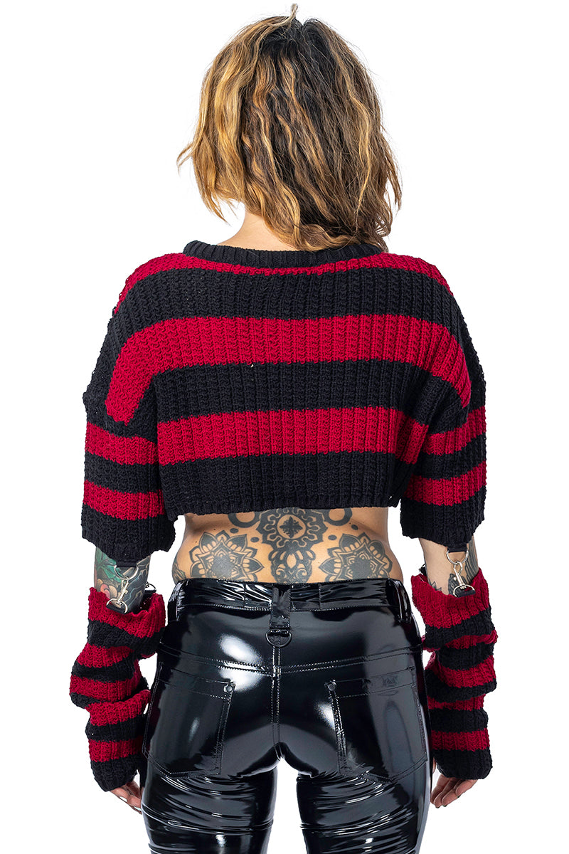 Heartless Isadora Top Black/Red | Angel Clothing