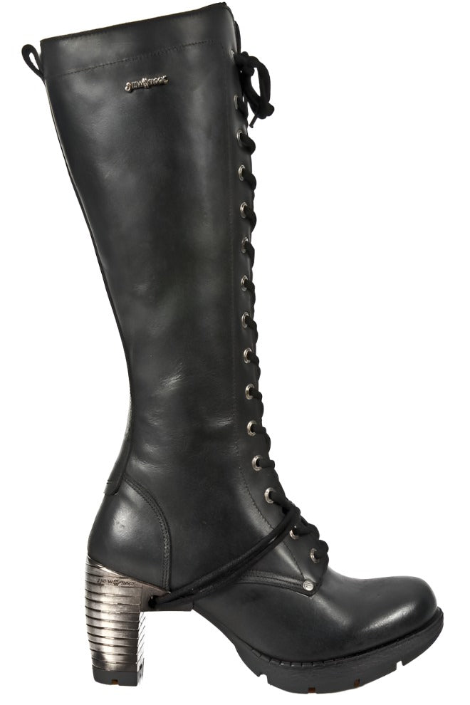 New Rock Tall Laced Ladies Boots M.TR005-S1 | NEW ROCK Angel Clothing