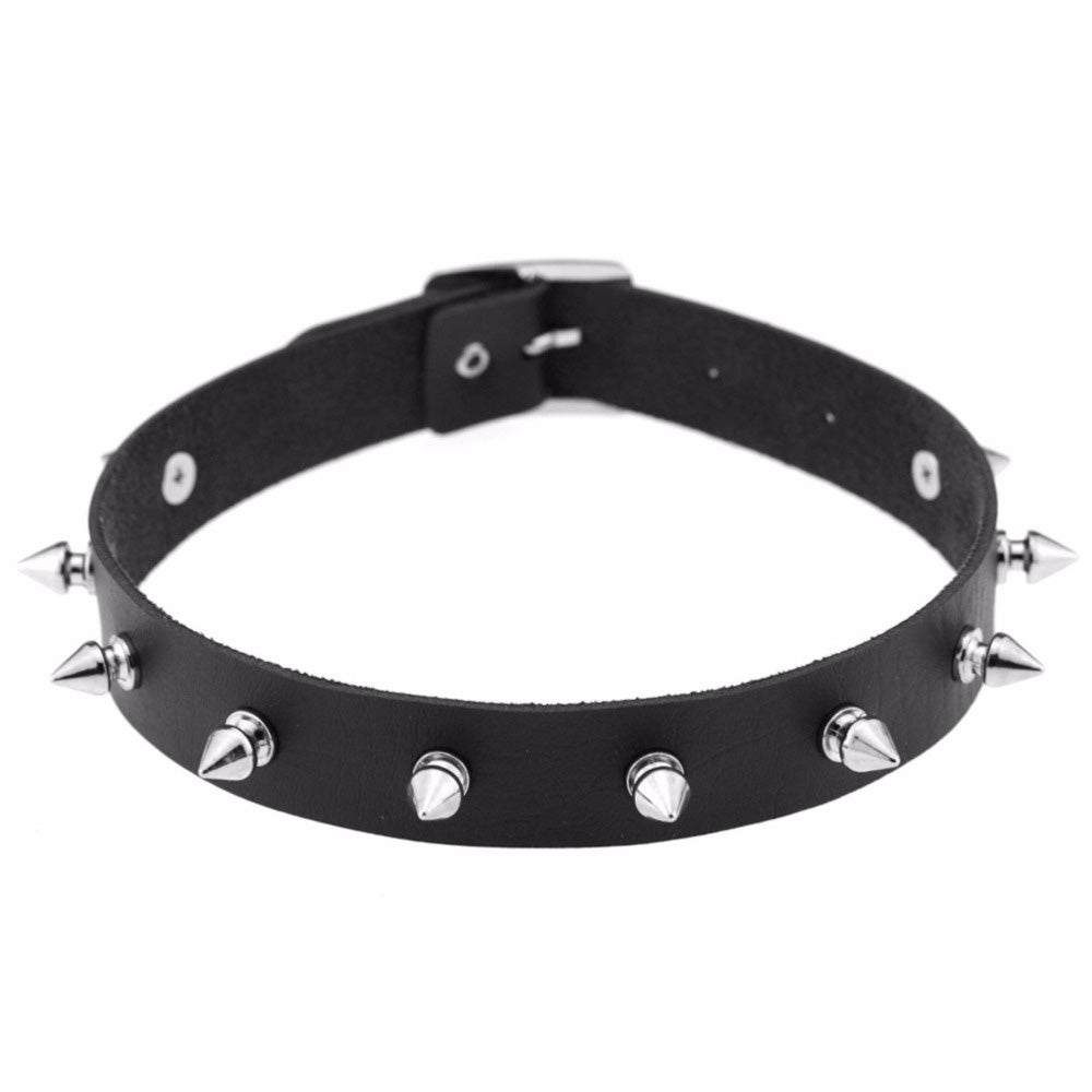 Black Gothic Spike Collar | Angel Clothing